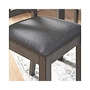 Signature Design by Ashley Caitbrook Rustic 7 Piece Dining Set, Include Table and 6 Chairs, Gray