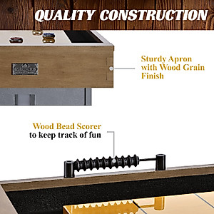 Barrington Billiards 9' Urban Shuffleboard Table with Scratch-Resistant Playfield and 8 Puck Set