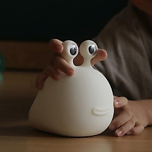 Uonlytech Cartoon Night Light Slug Silicone Bedside Sleeping Decorative Desktop Light Table Lamp for Kids Home Bedroom Baby Girls