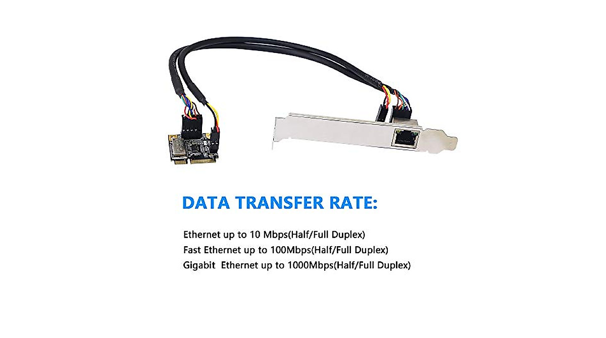 SinLoon Mini PCI-E Gigabit Ethernet Card - Drive-Free LAN NIC