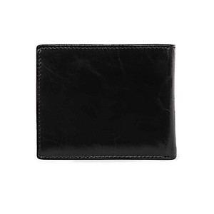 Fossil Men's Ryan Leather RFID-Blocking Bifold Passcase with Removable Card Case Wallet, Black, (Model: ML3829001)