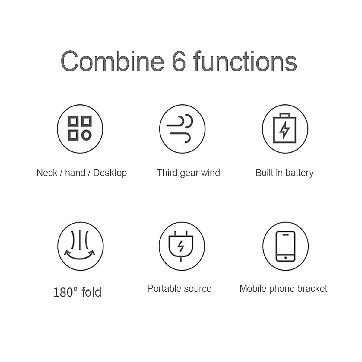 SHENSINGLE Handheld Fan Foldable Hanging Neck Fan 3 in 1 Small Fan with Phone Stand Power Bank Function 3 Speeds USB Charging Cooling Fan 3000mAh Battery Capacity for Home Office Travel (pink)