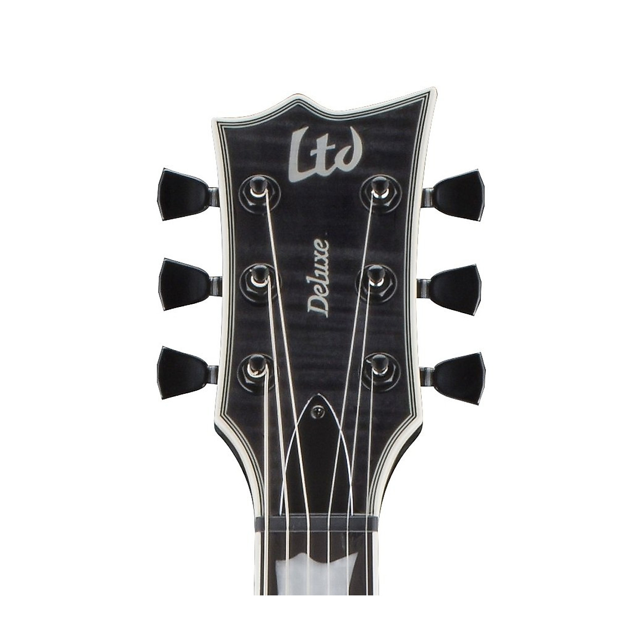 ESP LTD EC-1000FM Evertune Electric Guitar, See Thru Black