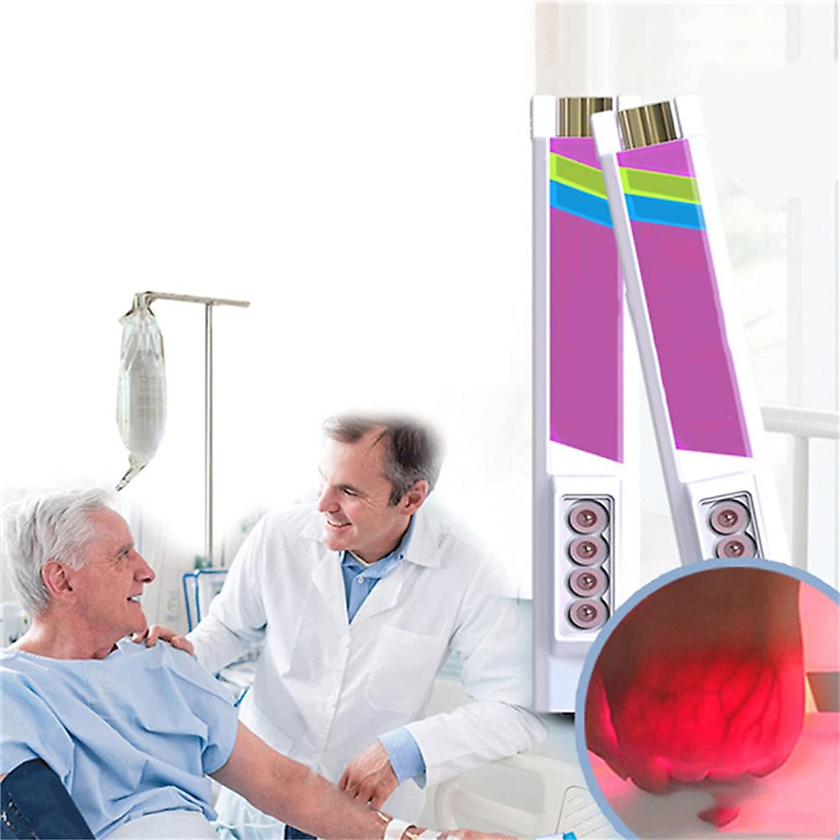 KTTR Hand-Held Infrared Vein Finder Viewer, Vein Locator Detector, Portable Vascular Display Instrument for Nurses, Caregivers or Children