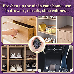 3OZ French Lavender Dried Lavender - Sukh Organic Lavender Sachets for Drawers and Closets Lavender Flowers Sachet Bags Fresh Scents Lavender Sachet Bags Dried Flowers Bulk