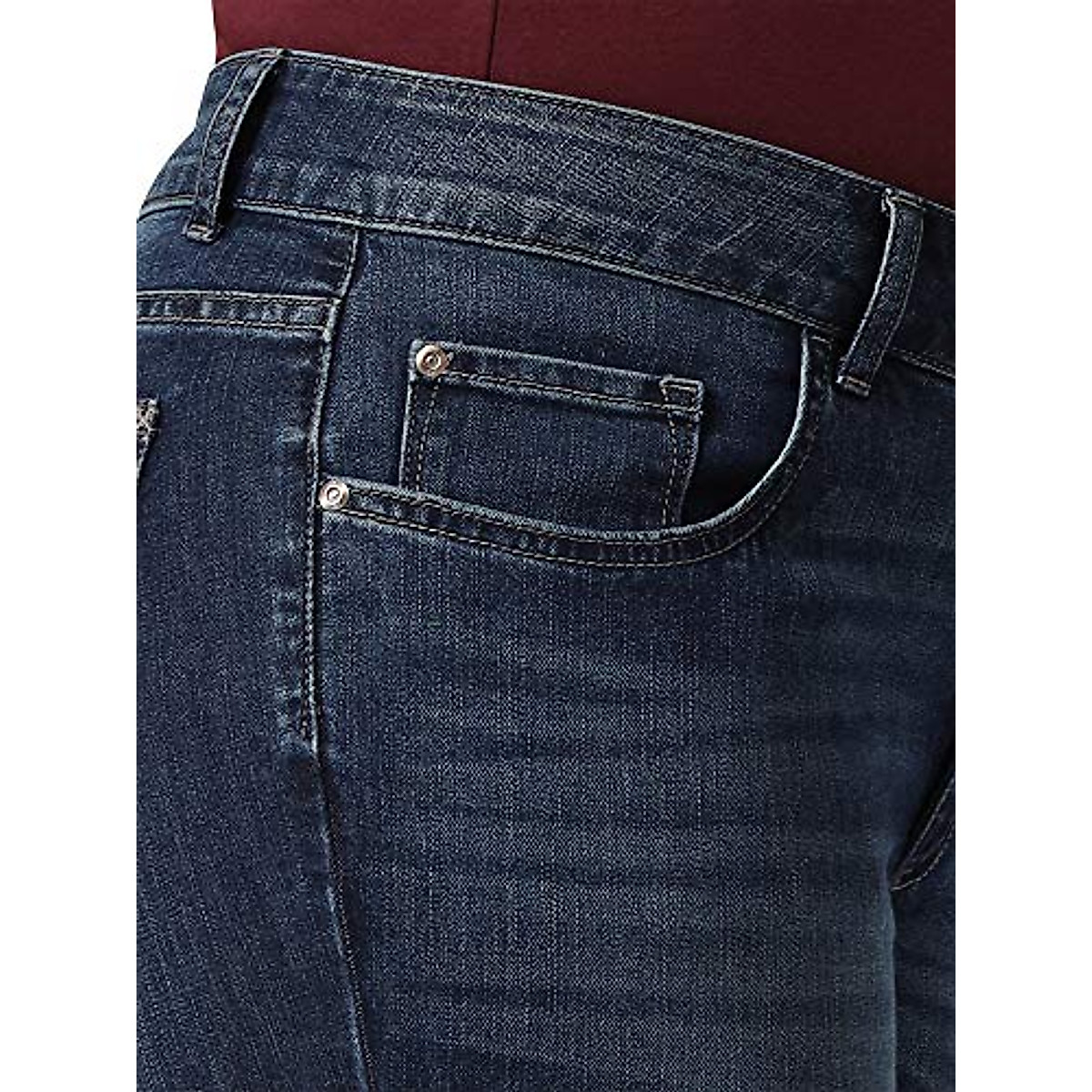 Riders by Lee Indigo Women's Midrise Bootcut Jean, Iron Blue, 12 Petite