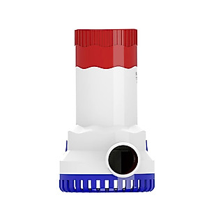 AIRTAK Bilge Pump for Boat DC12V 1500GPH Small Bilge Pump 12 Volt Electric Water Pump Low Noise