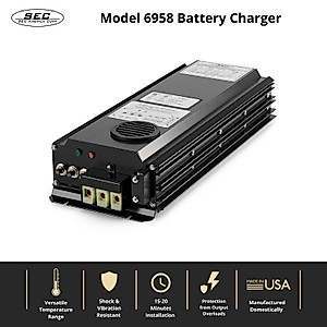 SEC America Model 695 CE DC-DC Converter - 12V to 24V High Power DC-DC Converter - Model 680 CE - 1320 Watts of Output Power