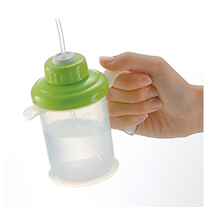 Richell Straw Mug 250ml Green