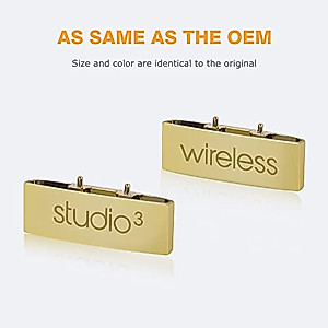 Studio 3 Hinge as Same as The OEM Replacement Parts Accessories Durable Repair Kit Compatible with Beats by Dre Studio 3 Wireless (A1914) Headphones (Gold)
