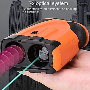 FIDDAA Laser Rangefinder, Multifunctional Rangefinder,1000m Laser Range Finder,7X Magnification,Hand-held high-Magnification high-Definition Golf 1000 Meter Measuring Instrument (Color : Red)