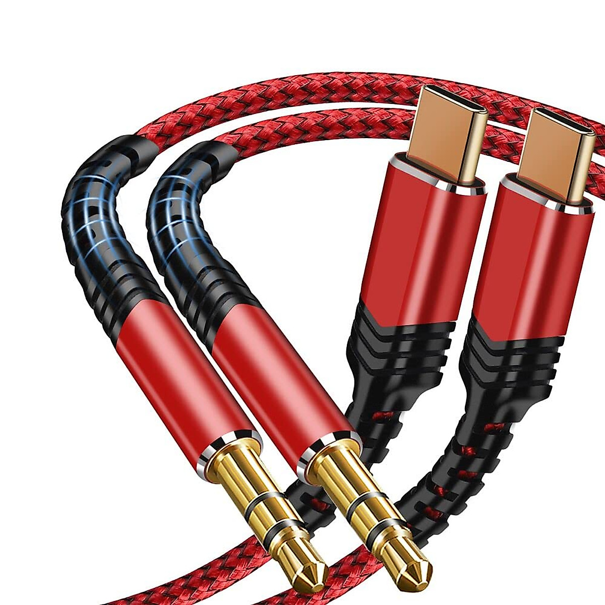 Grehge (2 Pack), USB C to 3.5mm Aux Cable Compatible with iPhone 15/15 Pr