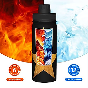 Hamiltons The Musical Tumbler 18 oz Stainless Steel Sports Insulated Kettle Travel Drinking Cup Water Bottle with Lid