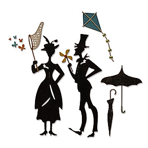 Sizzix Thinlits Die 665204 The Park by Tim Holtz 14 Pack