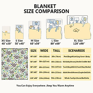 Opossum Blanket Floral Possum Throw Blanket Gifts for Girls Boys Kids Possum Stuffed Animal Lovers Super Soft Flannel Blanket for Sofa Plush Warm Cozy Bed Home Decor,30"x40"for Baby/Pets