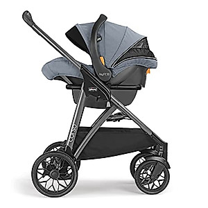 Chicco Corso Modular Travel System, Corso Stroller with KeyFit 30 Zip Infant Car Seat and Base, Stroller and Car Seat Combo, Infant Travel System | Silverspring/Grey