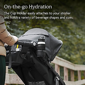 UPPAbaby Cup Holder for Ridge Stroller/Quick Attachment/Holds Beverages of Various Sizes/Folds Attached
