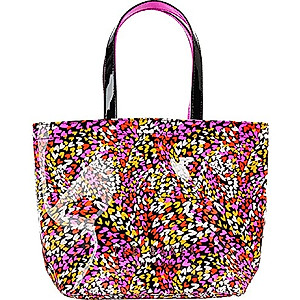 Ted Baker Women's Ballcon Multi Color Heart Print Tote Handbag PVC