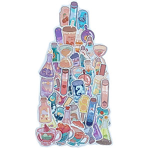 50PCS Aesthetic Weirdcore Stickers Cute Fantasy Kawaii Y2K for Water Bottle/Phone Kids Anime Fairycore Korean Asian Drink Fruit Potion Sticker Computer Scrapbooking Planner School Locker Chrismas Deco