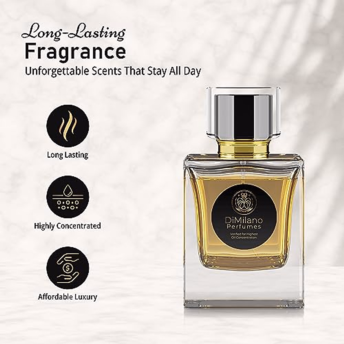 DiMilano Impressions of Designer Perfumes |Baccarat Rouge Extrait|540|Satin Mood| Cr. Aventus|Pheromenes|T. Ford Oud Wood (EDP) 1.7 oz. or 50 ml (Cr. Silver Mountain)