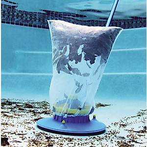 Premium Fine Mesh Bag Replacement with Pull & Lock Cord by Aquatix Pro for Pool Leaf Vacuum, Leaf Eater, Leaf Catcher, Leaf Gulper, Leaf Bagger, Leaf Master, Universal Fit, 1 Year Warranty! (1)