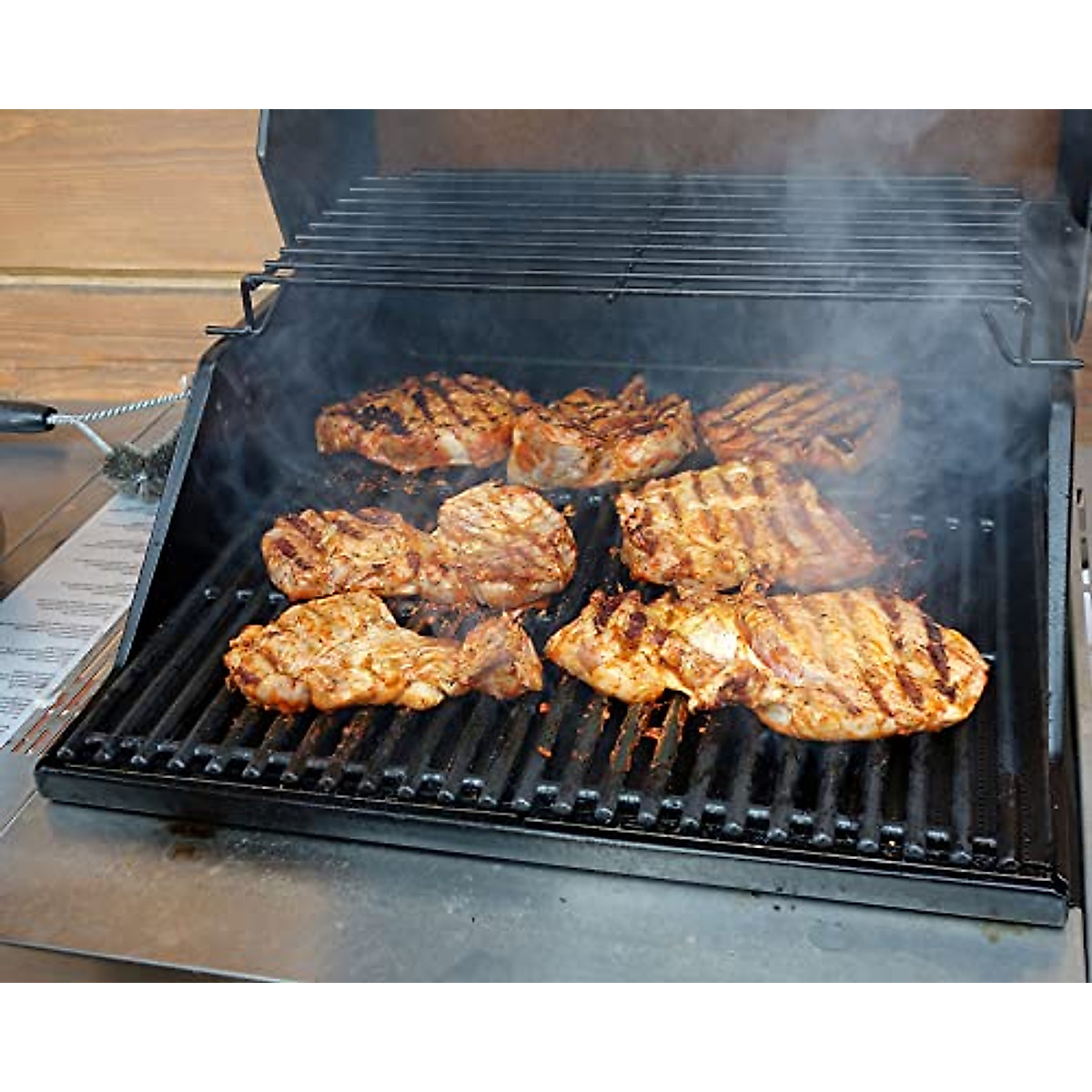 BBQ Future 18 7/16" Grill Grate Replacement Part for Charbroil Tru-Infrared 2 Burners Gas Grill 463241013 463270613 463246909 463270615 463273614 and More, 2 Pack Stamped Stainless Steel Emitter