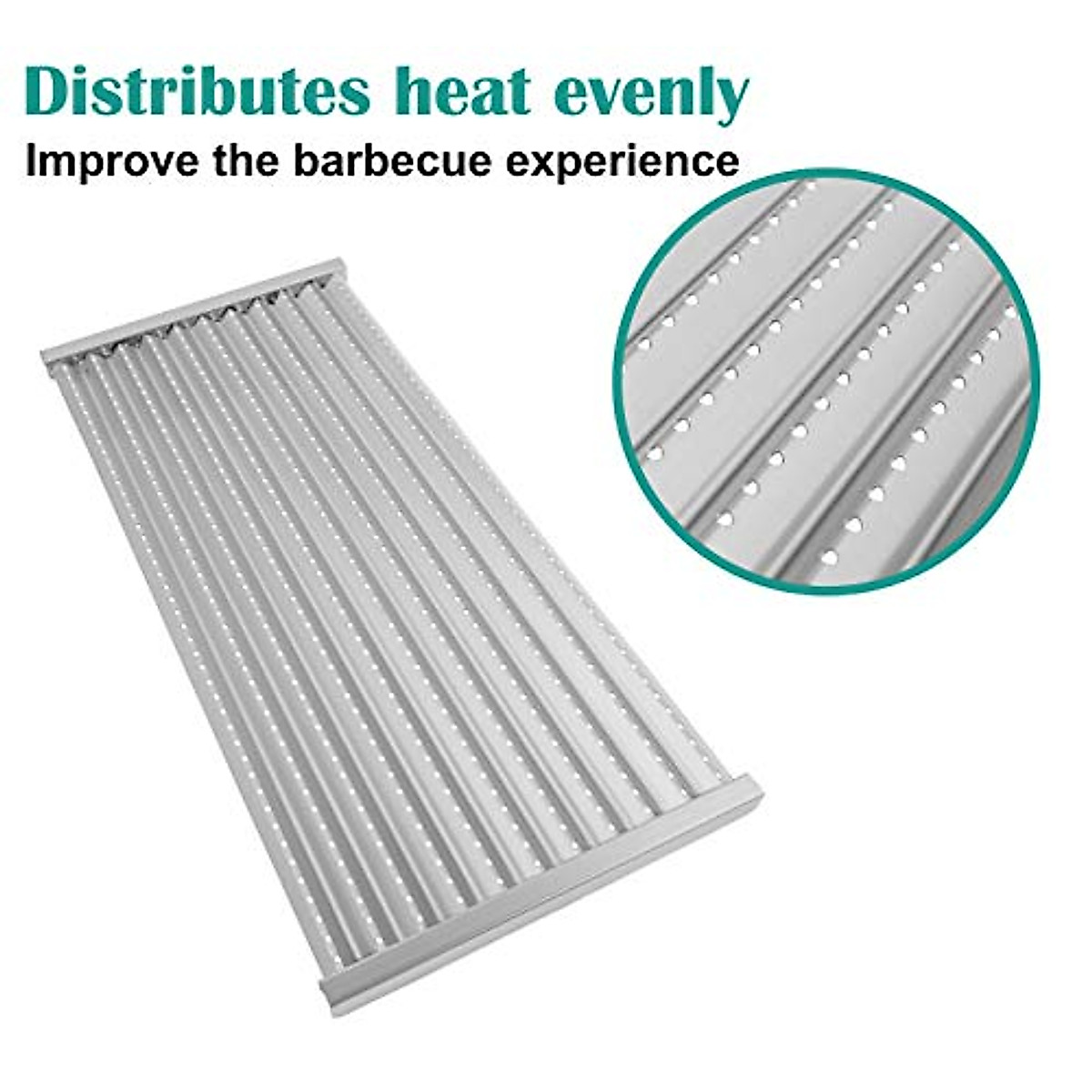 EasiBBQ Emitter Plates for Charbroil Grill 463242515, 463367016, 463242516, 466242515, 466242615, 463243016, 463367516, 466242516, 466242616, 463346017, Stainless Steel