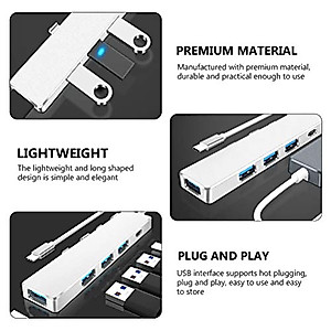 1pc 4 hub USB splitter for laptop flash drive data cable USB cables Reader computers laptops charger splitter adapter Docking computer data cable portable video Stainless steel