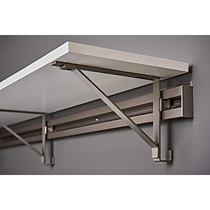 Arrange a Space Two 48" Long Shelf Kits Laundry Storage, White