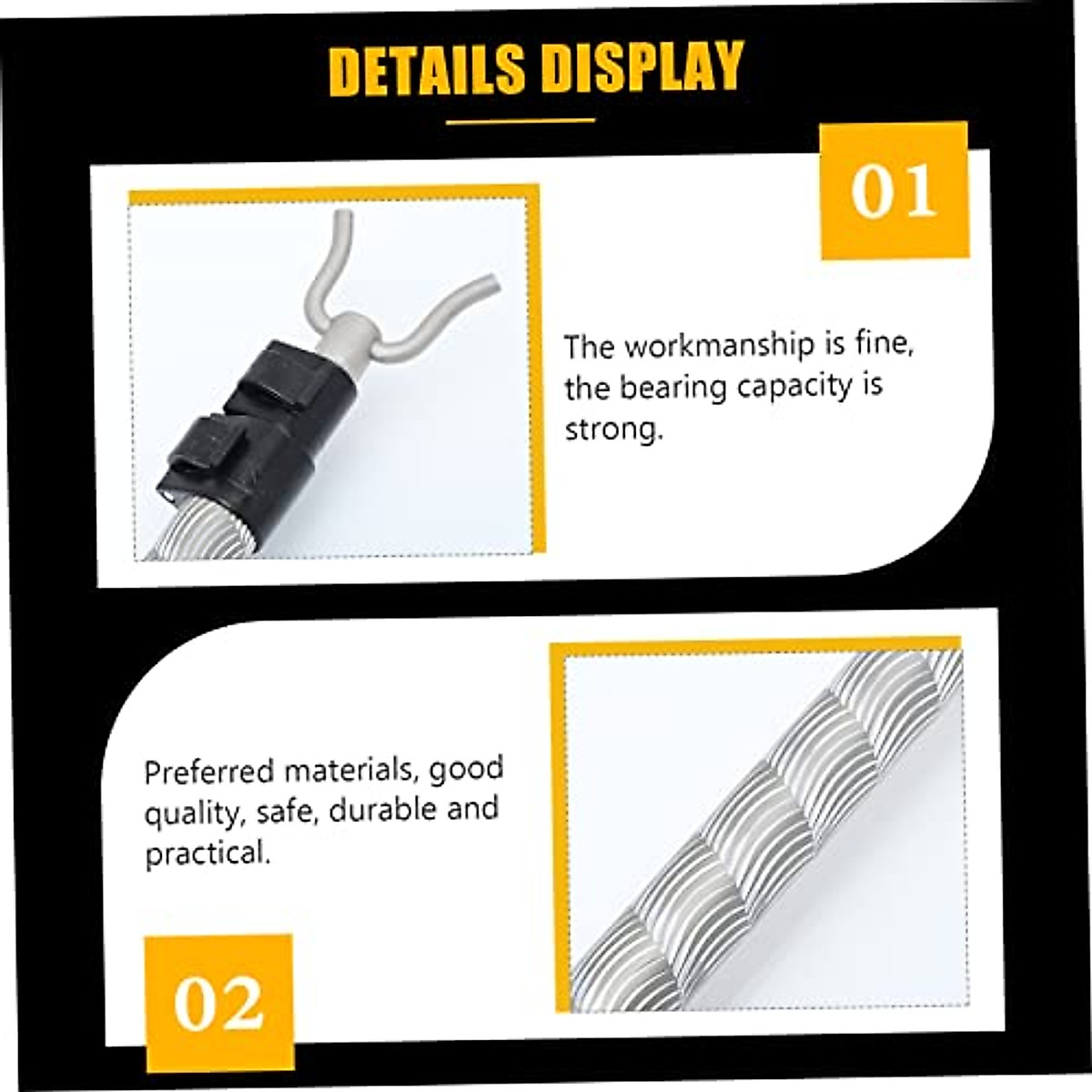 SHOWERORO Clothes Pole Wardrobe Pole Closet Pole with Hook for Reaching Clothesline Prop Pole Outdoor Clothesline Outdoor Apparel Portable Wardrobe Clothesline Drying Pole Clothes Drying Rod