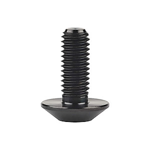 Wanyifa Titanium M4 M5 M6 10 12 15 20 25mm Button Torx Head Bolt Screw for Bicycle Motorcycle Pack of 4 (Black, M5x15mm)