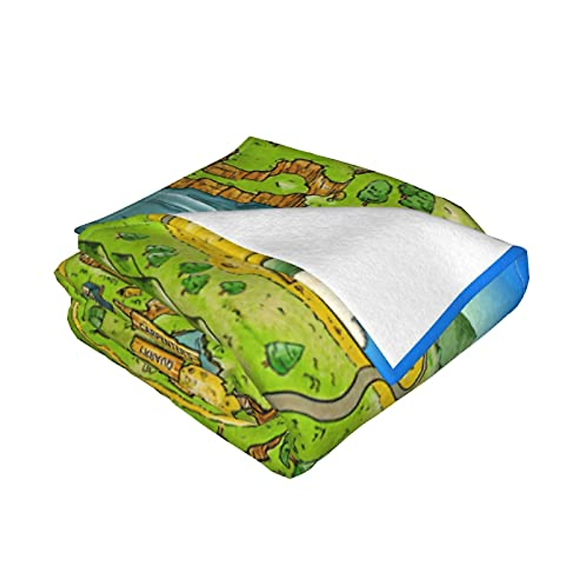 Stardew Valley Map Throw Blanket Soft Warm Bed Blanket for Travelling Camping Living Room Sofa Bedroom 50"X40"