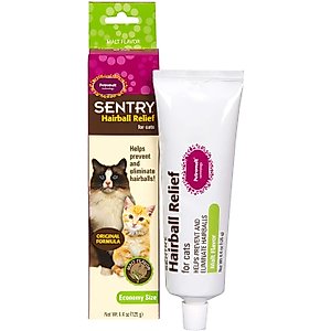 Sentry Petromalt Hairball Relief - Liquid Original Flavor 4.4 oz - Pack of 6