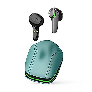 Noise Cancelling Wireless Earbuds, Bluetooth 5.3 Headphones, Gaming Ear Buds with 4-Mic Deep Bass,Small Earphones,30H Playtime,IPX5 Waterproof in-Ear Lightweight Earbuds for iPhone Android Green