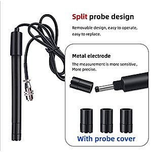Digital Dissolved Meter JPB-70A Portable Pen Water Quality Monitor Dissolved Oxygen Meter with Backlight 0.0-20.0mg/L ±0.3mg/L for Freshwater Culture/Mariculture/Swimming Pool