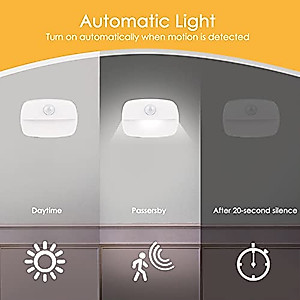 Wotermly 8 Pack Motion Sensor Light Indoor, Closet Light Without Wiring, Cordless Battery-Powered LED Night Light, Stick-Anywhere Wall Lights for Stairs, Hallway, Bathroom, Bedroom, Wardrobe