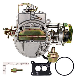 Condgreemee 2 Barrel Carburetor Carb 2100 Carburetor 2150 Carburetor Fits for Ford 289 302 351 Cu Jeep Engine F100 F250 F350 with Electric Choke,Replace Motorcraft/Autolite 2100 2150