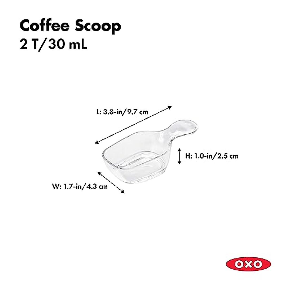 OXO Good Grips POP Container Coffee Scoop, Clear