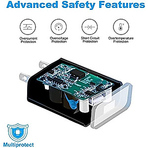 18W Quick Charge 3.0 Phone Charger for Moto G Power/G Stylus 2021,G Fast,G Play,G7 Play,Motorola One 5G Ace/Fusion+/Edge Plus,Z4,G9 G10 G30 G50 G100,Wall Charging Adapter/Block/Plug+5.5 FT Usb C Cable