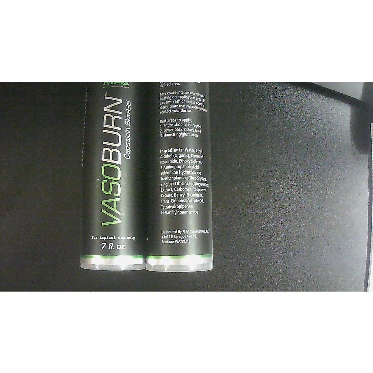 SleekMax, MPA Vasoburn Capsaicin Skin-Gel Pump Bottle, Targets Stubborn Areas, Capsaicin Cream, yohimbine Cream, bundle with a Motivational Wristband Bracelet to motivate and support you (7 oz.)