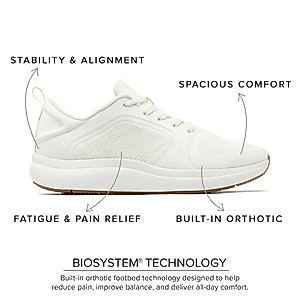 ABEO MXV Cruise Walking Shoes Women | Orthopedic Shoes for Women | Ball of Foot Cushions for Women | Built-in Metatarsal Pads Women | Plantar Fasciitis Relief Off White 7 Medium