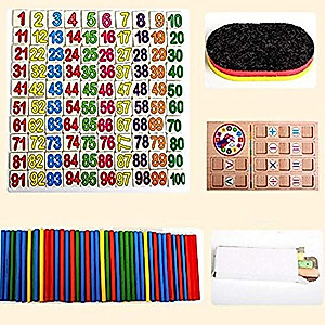 DANNI Montessori Baby Math Teaching Aids Multifunctional Math Operation and Drawing Box Learning Preschool Early Childhood Educational Toys