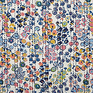 Vera Bradley Petite Floral Quilt, Full Queen, Blue