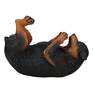 Ebros Lifelike Purebreed Pedigree Canine Adorable Rottweiler Butcher's Dog Wine Bottle Holder Figurine Statue As Kitchen Wine Cellar Centerpiece Decor Storage Organizer (Rottweiler)