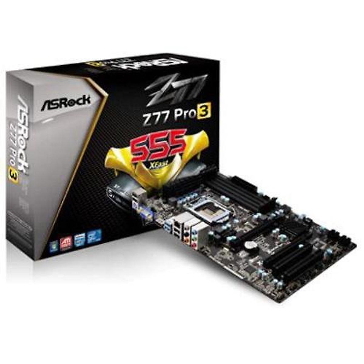ASRock Z77 PRO3 -LGA1155 Intel Z77 Chipset CrossFireX/ SATA3&USB3.0/ A&GbE/ATX Motherboard