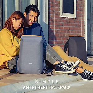 School Backpack,Backpack for Men,Laptop Bookbag for Teen Boys 15.6 Inch Anti Theft College Backpack with USB Charging Port,Water Resistant (15.6 INCH, Dark Grey)