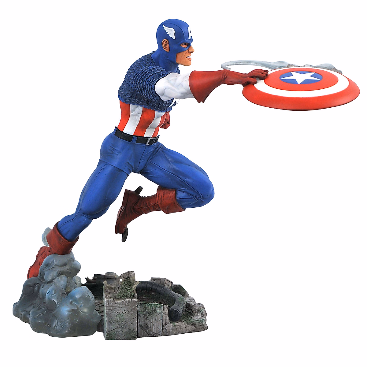 Diamond Select Toys Marvel Gallery VS: Captain America PVC Figure, 10 inches