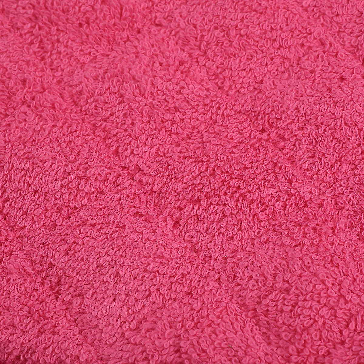 100% Cotton Kitchen Everyday Basic Terry Pot Holder Heat Resistant Coaster Potholder for Cooking and Baking Set of 5 (Dark Pink, Potholder)