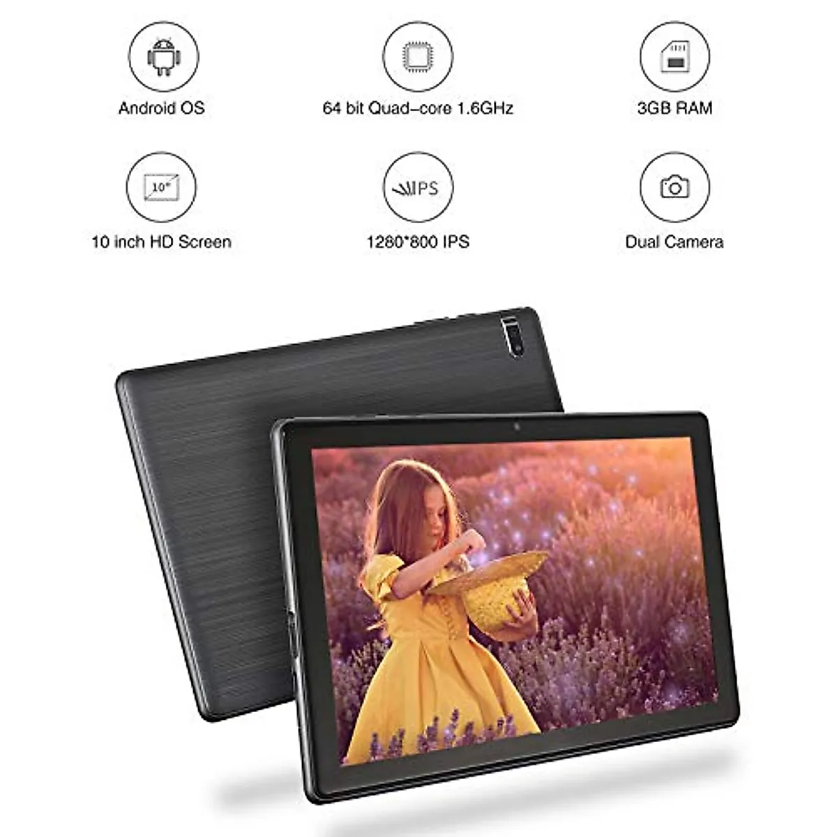 HAOVM 10 inch Android 11 Tablets, P10 Android Tablet, Octa-Core Processor, 3GB RAM 512GB Expand Storage 8.0MP Camera, 6000mAh Battery 10.1" IPS HD Display, Wi-Fi, Type C, GPS, FM, Touchscreen Tablets