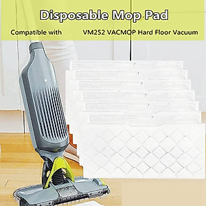 Howay Replacement Parts Disposable Hard Floor Pads Mop Cloths Compatible with for Shark VACMOP VM252 Vacuum Cleaner Accessories(1-10pcs) (2)